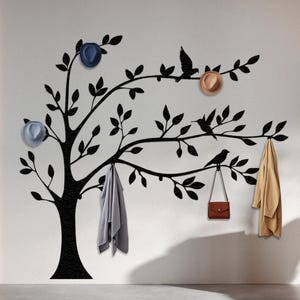 Extra Large Tree Branch Wall Hook, 98" Coat Hanger, Entryway Organizer ...