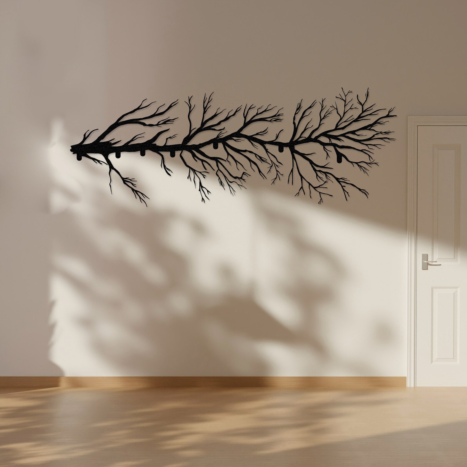 Extra Large Tree Branch Coat Rack Wall Mount, Bag Holder, Entryway ...