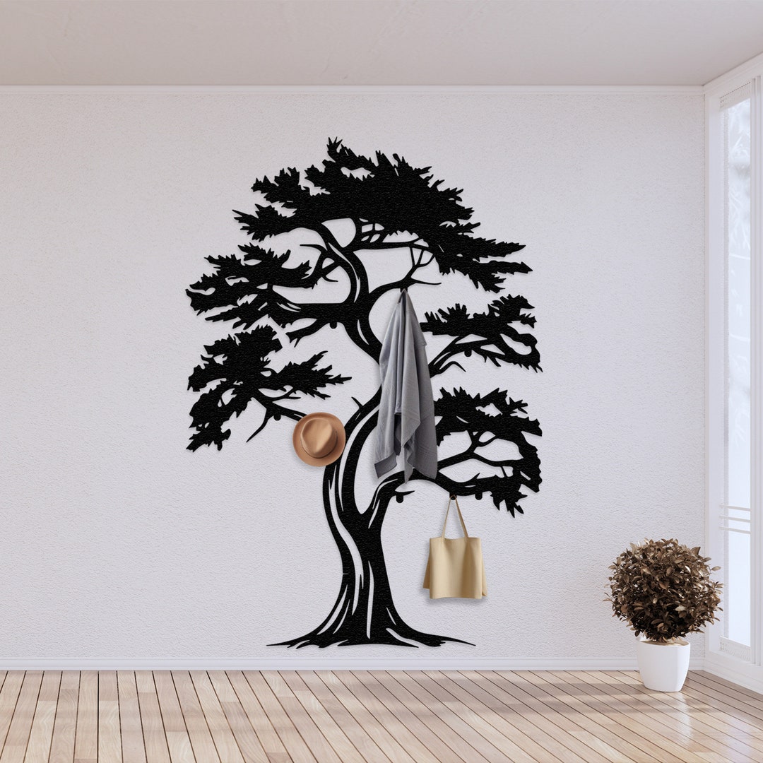 Extra Large Tree Coat Rack, Entryway Wall Organizer, Clothes Hanger ...