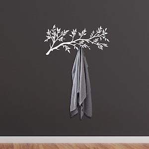 Tree Branch Wall Hanger, Coat Rack Metal, Clothes Hanger, Hat Hook ...