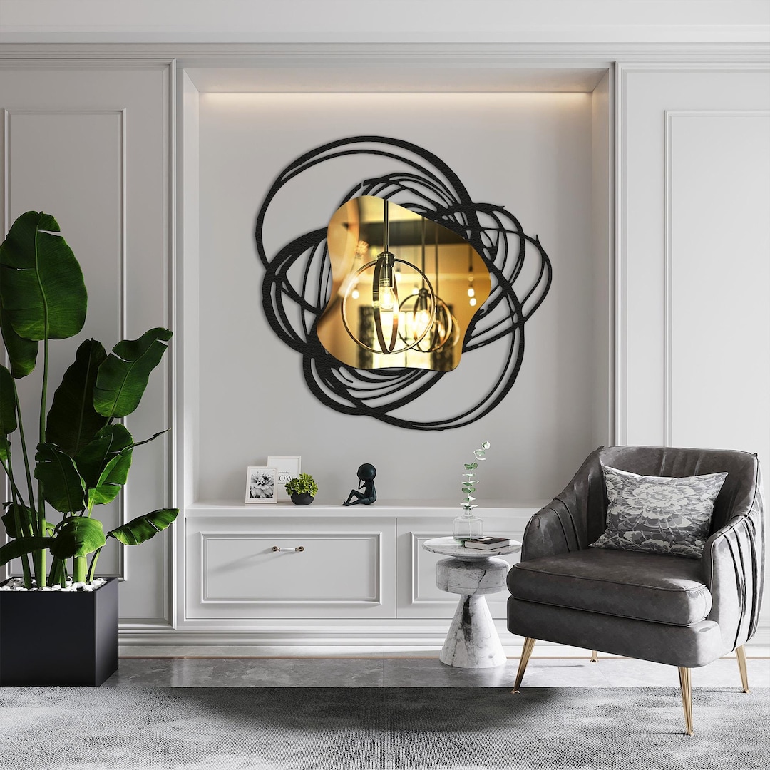 Geometric Plexiglass Wall Art, Plexiglass Mirror, Modern Abstract 3D ...