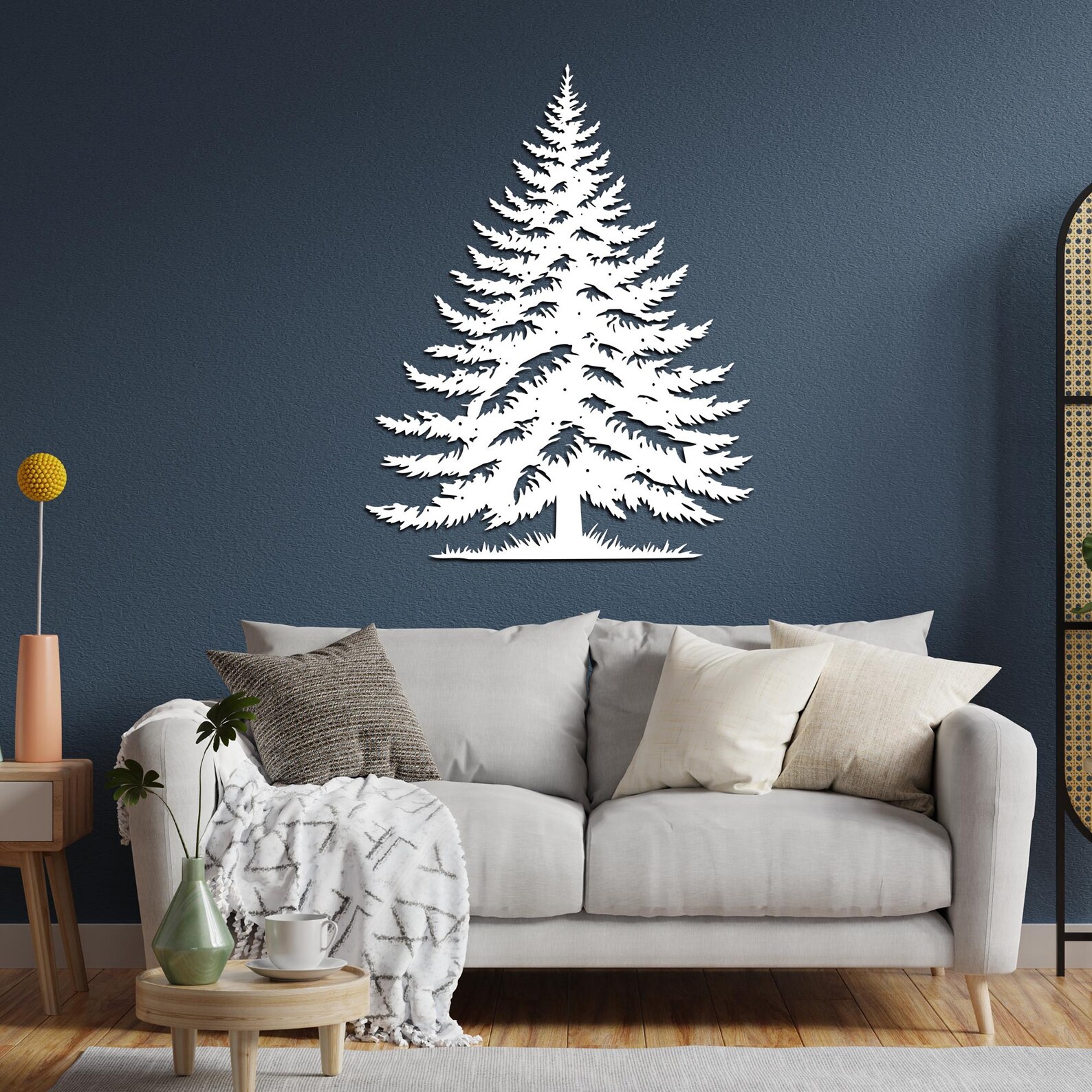 Christmas Tree Wall Art, Pine Tree Wall Art, Winter Wall Art, Nature ...