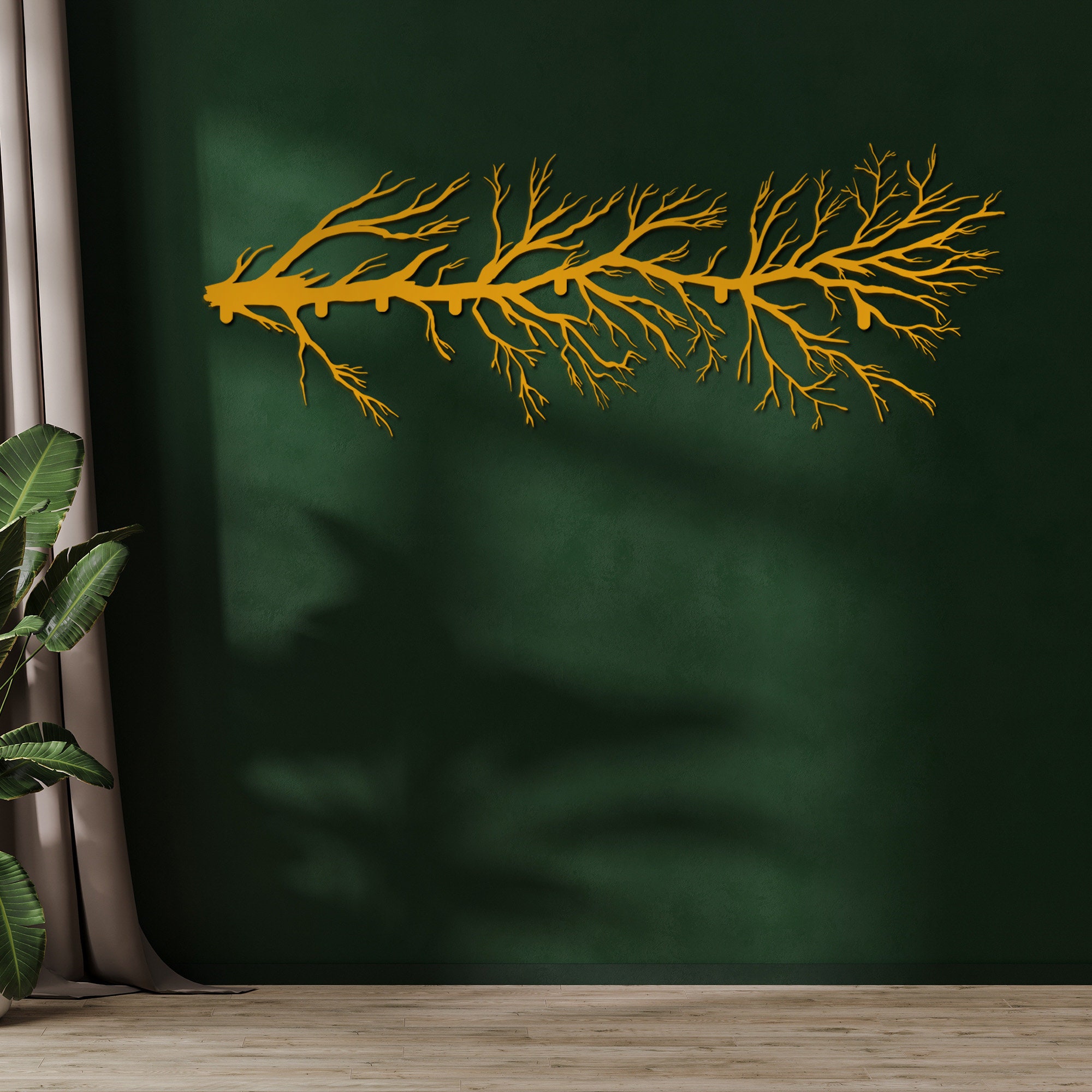 Extra Large Tree Branch Coat Rack Wall Mount, Bag Holder, Entryway ...