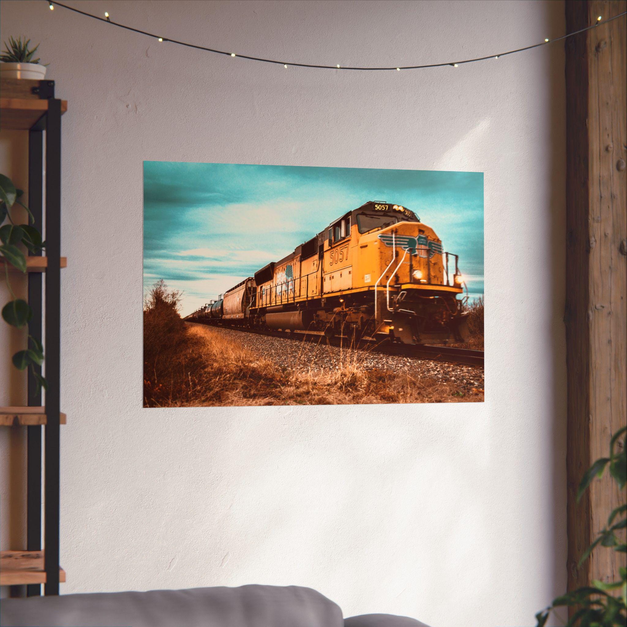American Flag Train Digital Photo - Instant Digital Download for Wall ...