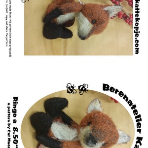 Ringo the Fox E Pattern of a 8.5 Inch Mohair Fox - Etsy