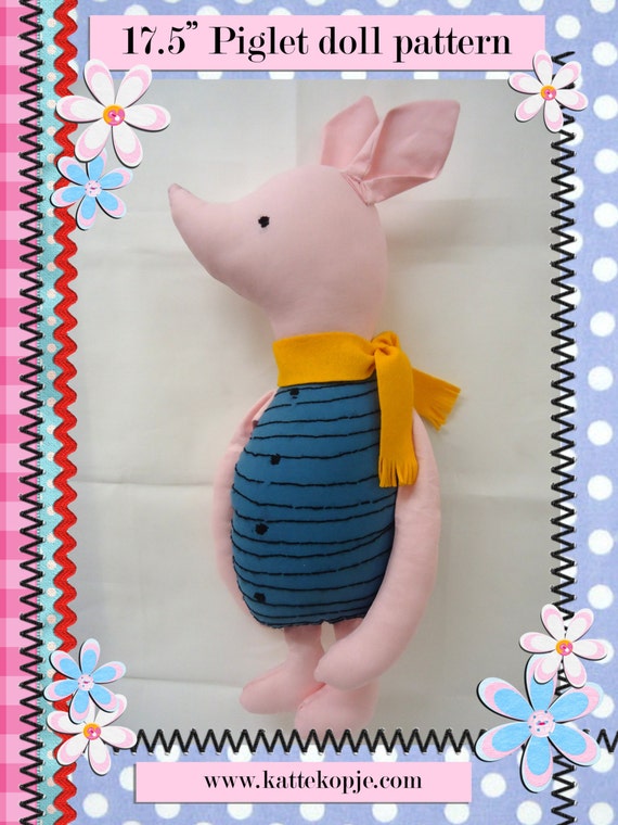 Home & Hobby PDF epattern Tutorial Pig Doll Pattern Dollhouse Making ...