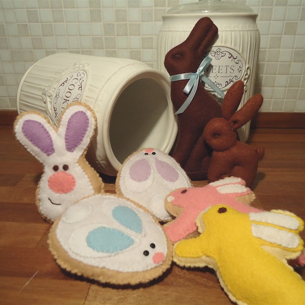 Chocolate Felt Bunny Pattern - Etsy