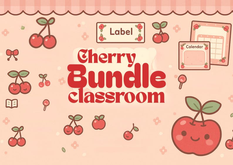 Editable Cherry Bundle Classroom Decor - Etsy