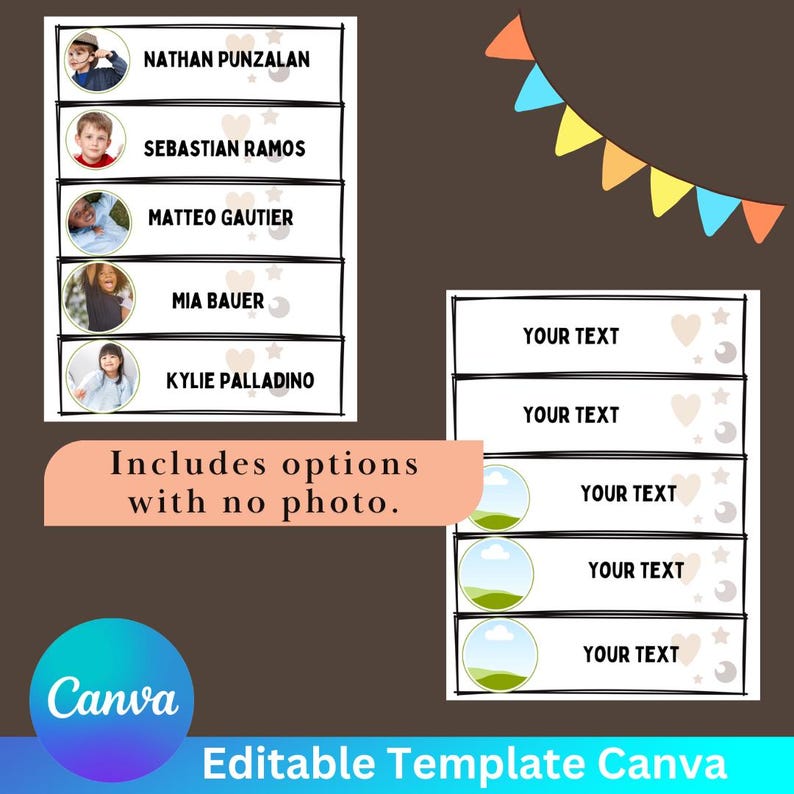 Editable Desk Name Plates - Etsy