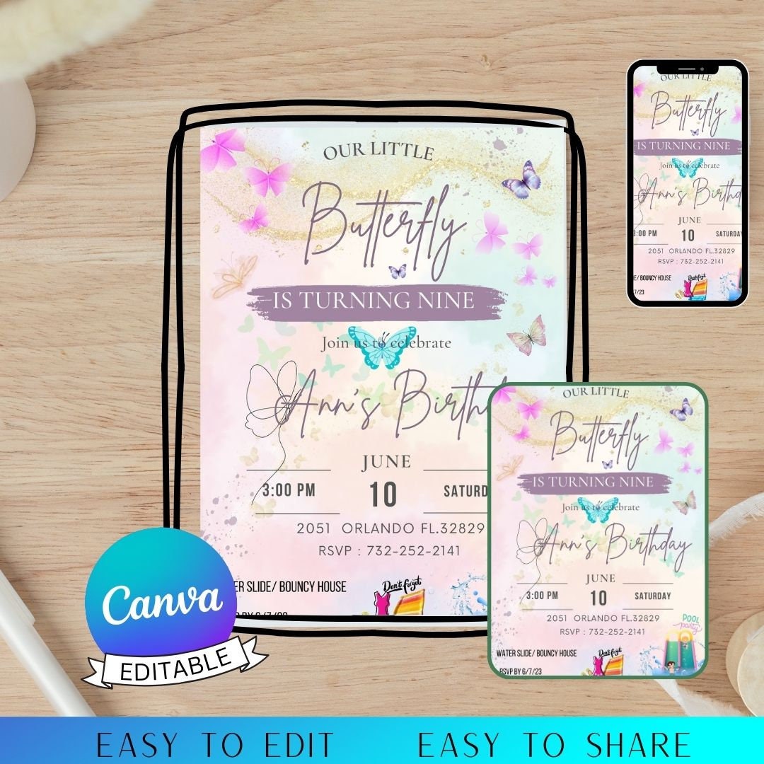 Butterfly Invitation Party - Etsy