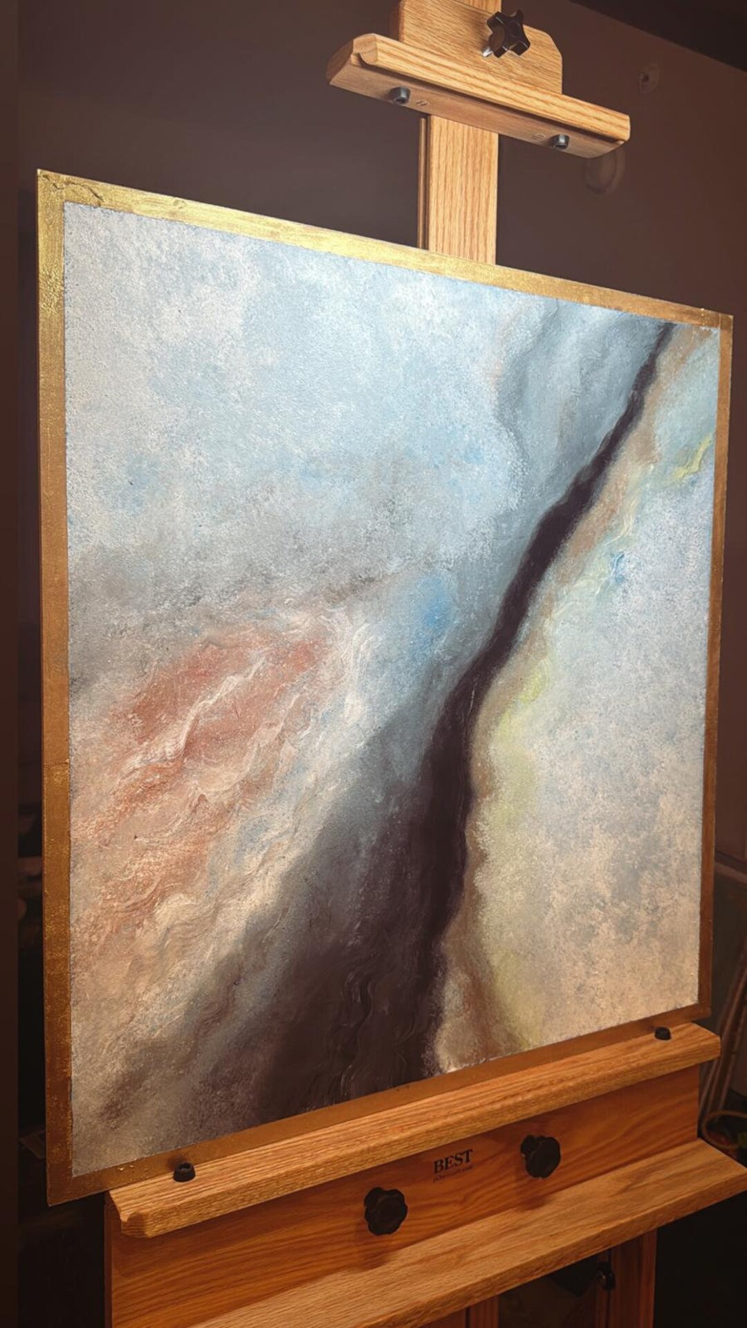 Stucco/stone/oil Painting - Etsy