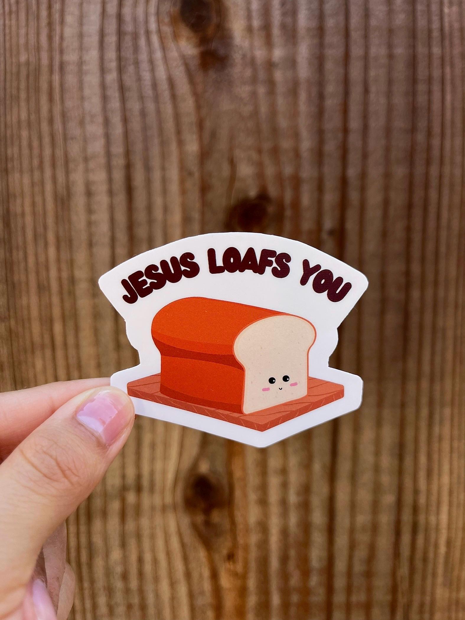 Cute Christian Pun Sticker Pack, Jesus Loafs You, Faith Taco, Soup-er ...