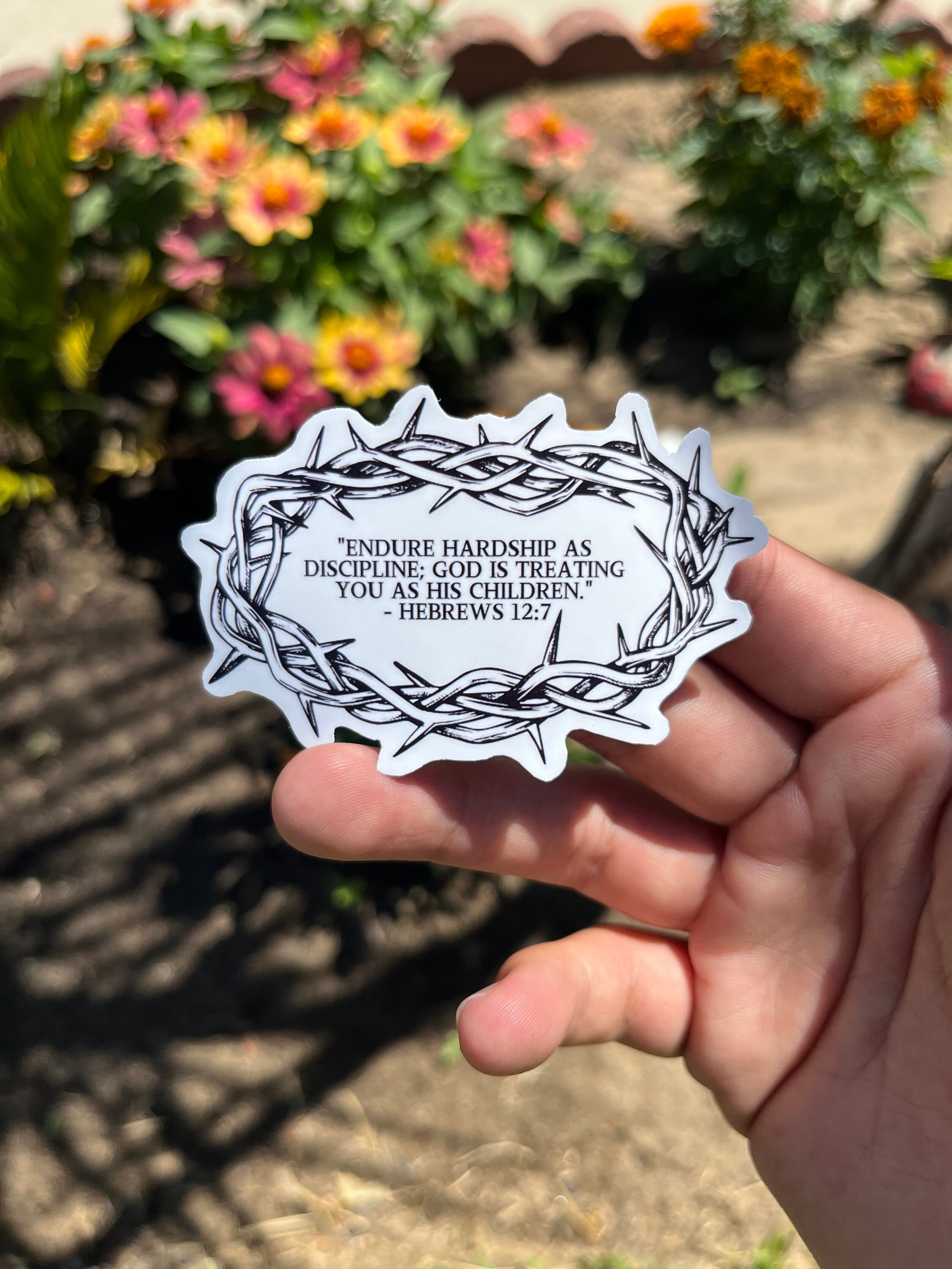 Jesus Crown Hebrews Sticker, Waterproof Vinyl Stickers, Bible Sticker ...