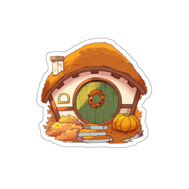 Hobbit-inspired Die-cut Stickers, Autumn Rustic Charm, Planner Laptop ...