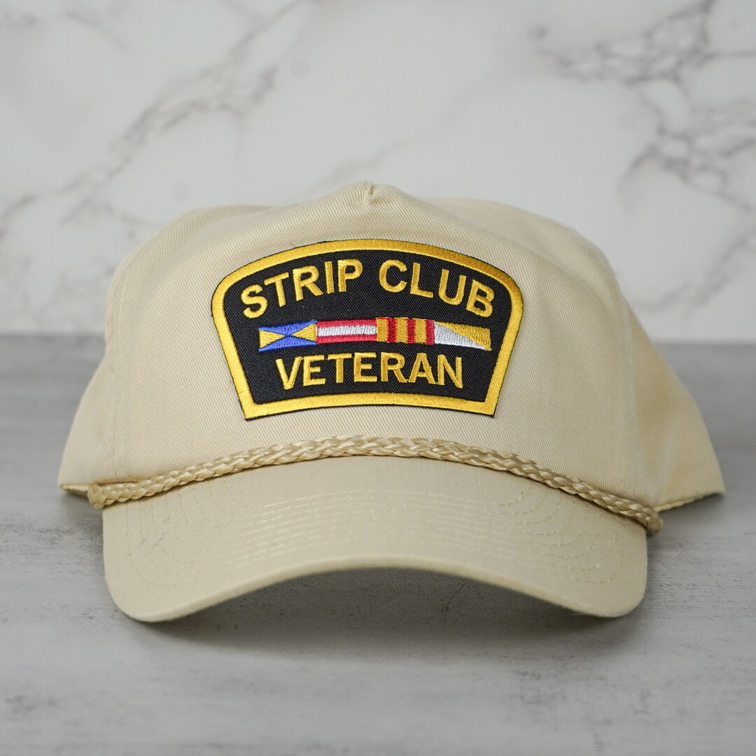 Strip Club Veteran Funny Vintage Style Snapback Rope Hat - Etsy