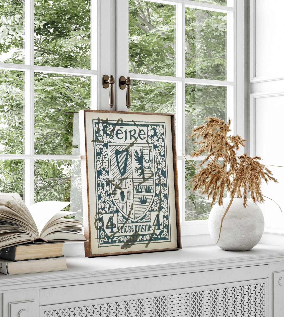 Ireland Postage Stamp Art Print Irish Art From Coat of Arms - Etsy