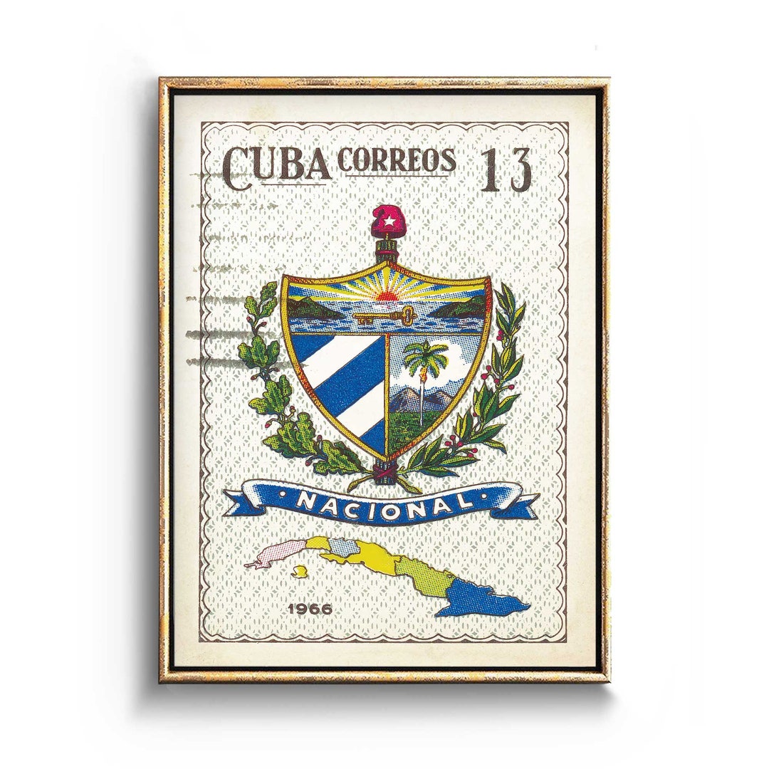 Cuba Art Print and Cuban Travel Poster of Historical Art, Vintage Wall ...
