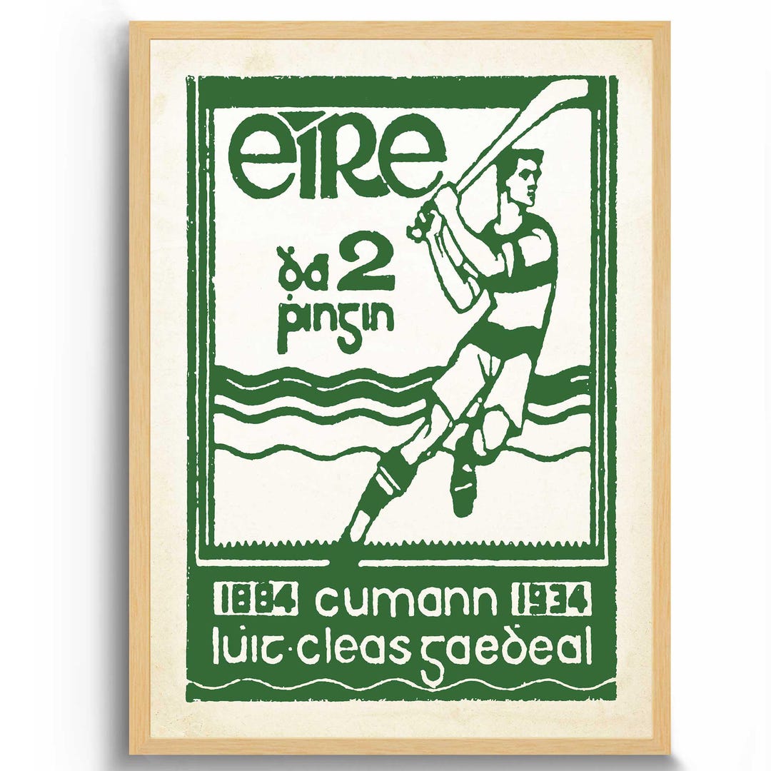 Gaelic Athletic Art Print, Irish Sporting Culture, Gaelic Games of ...