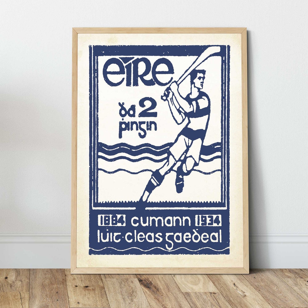 Gaelic Athletic Art Print, Irish Sporting Culture, Gaelic Games of ...