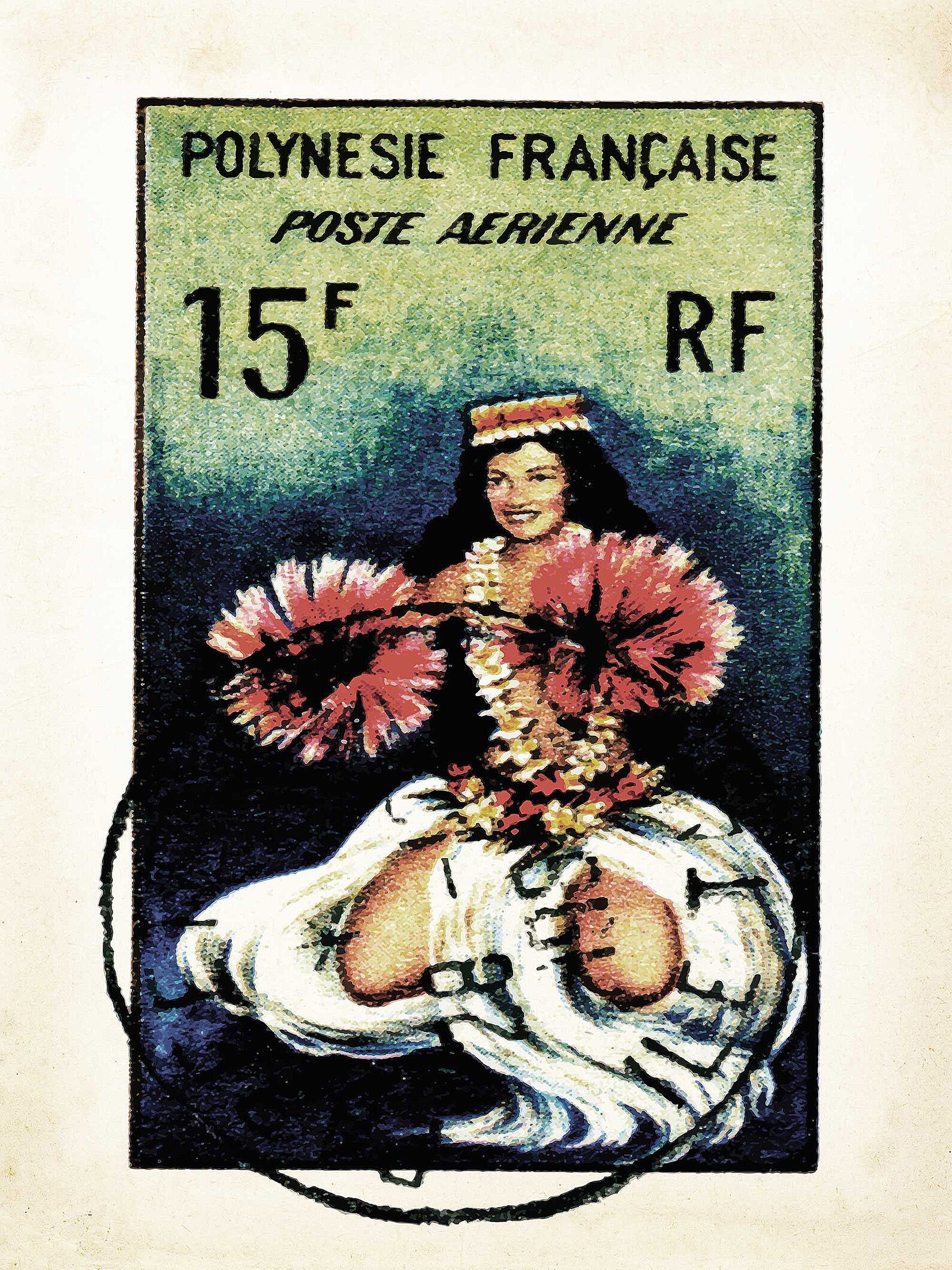 Tropical Wall Art Decor of French Polynesia Tahiti Dancer - Etsy