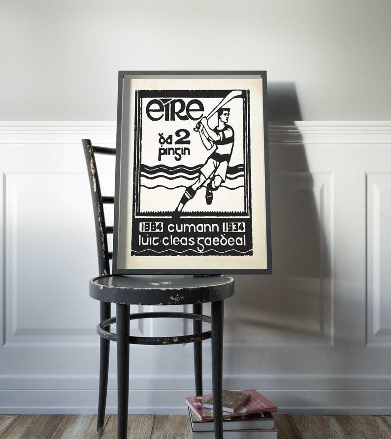 Gaelic Athletic Art Print, Irish Sporting Culture, Gaelic Games of ...