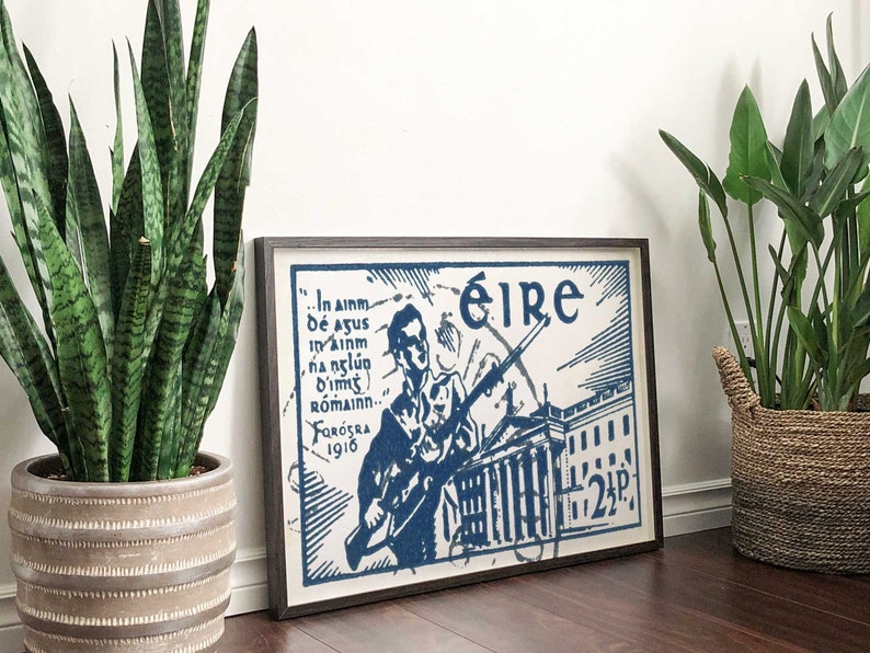 Ireland Postage Stamp Art Print Easter Rebellion Irish - Etsy