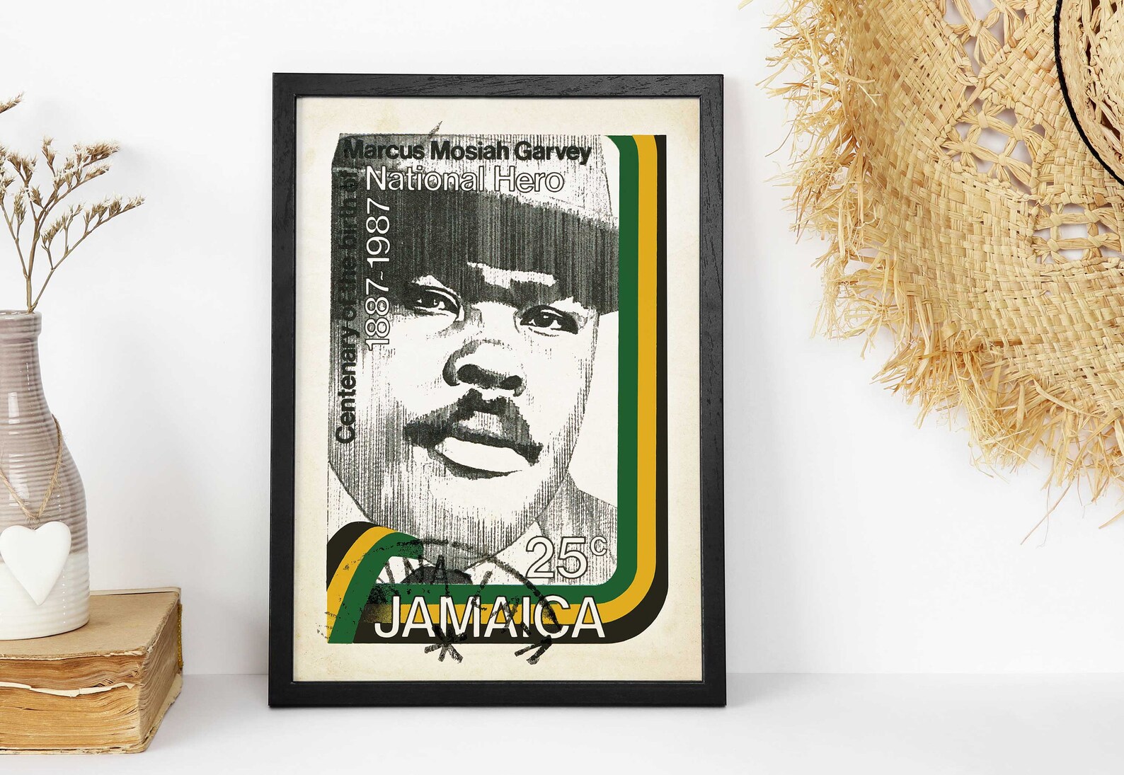 African Art Print of Marcus Garvey Jamaican Political Activist, Black ...