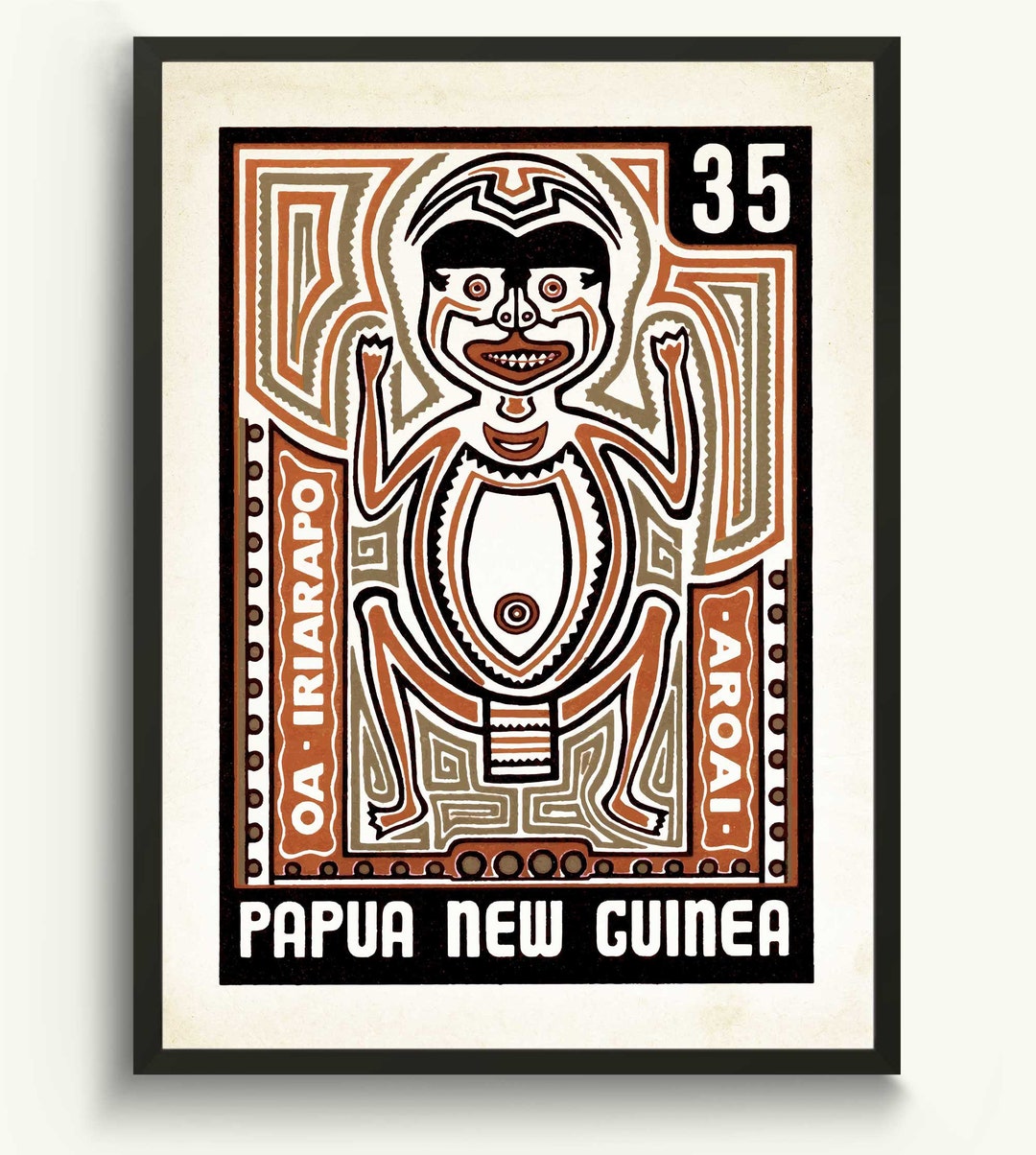 Tattoo Design and Art Print From Papua New Guinea, Black Art and ...