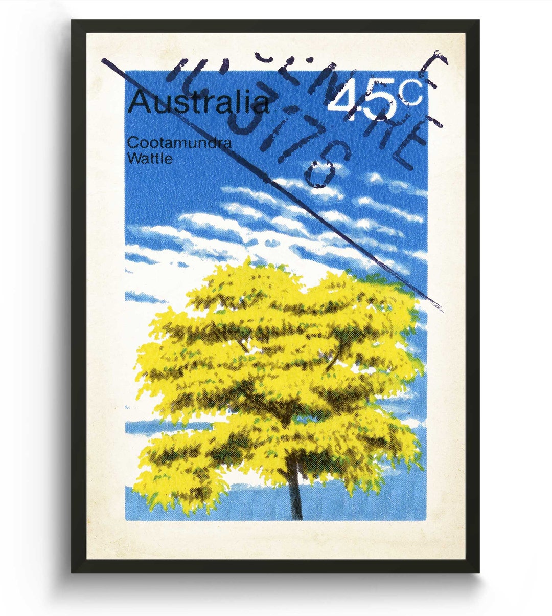 Aussie Botanical Wall Art Print for Australian Gifts, Australia Vintage ...