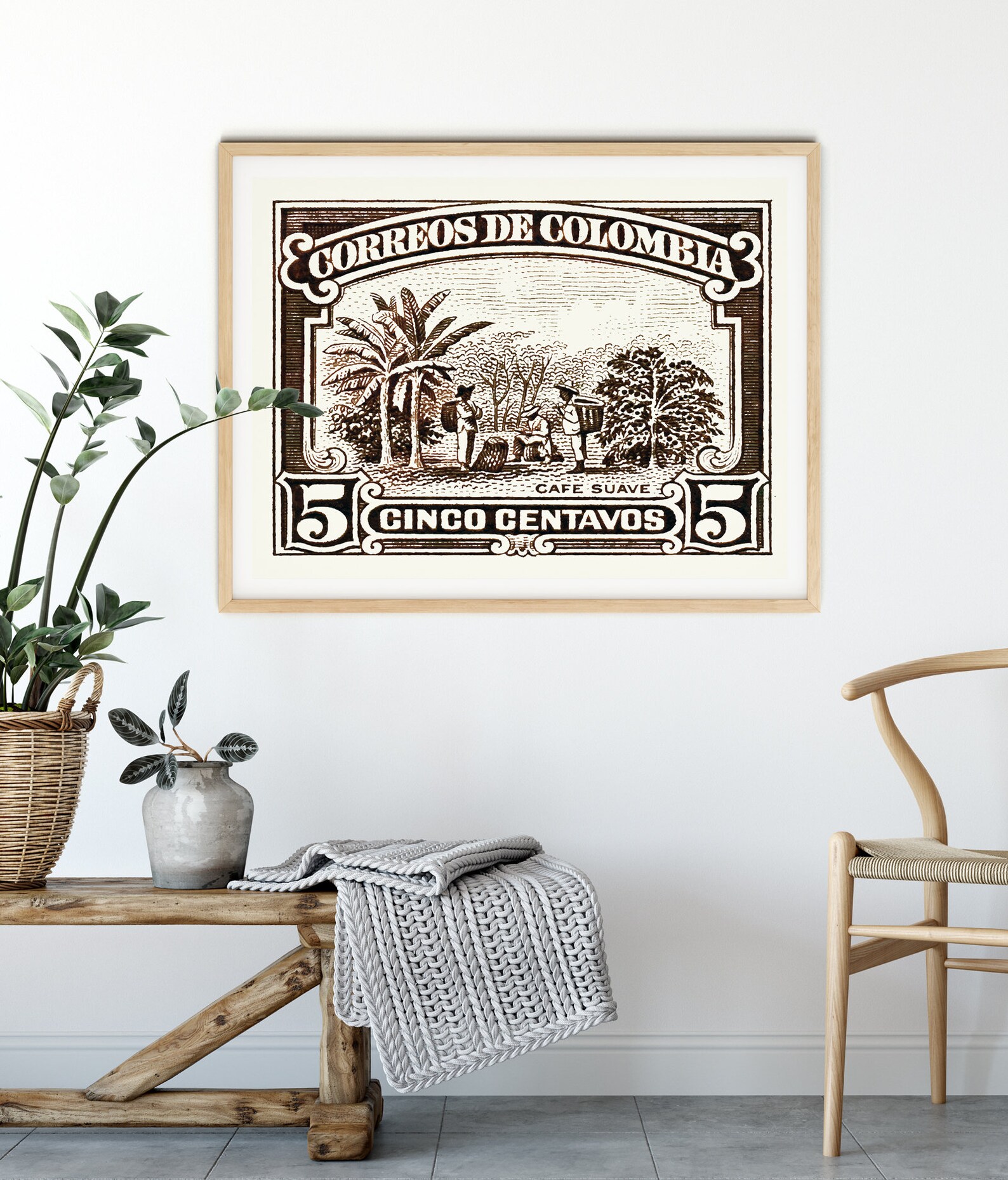 Colombian Coffee Wall Art Print, Cafe Art or Sign From Colombia Art ...