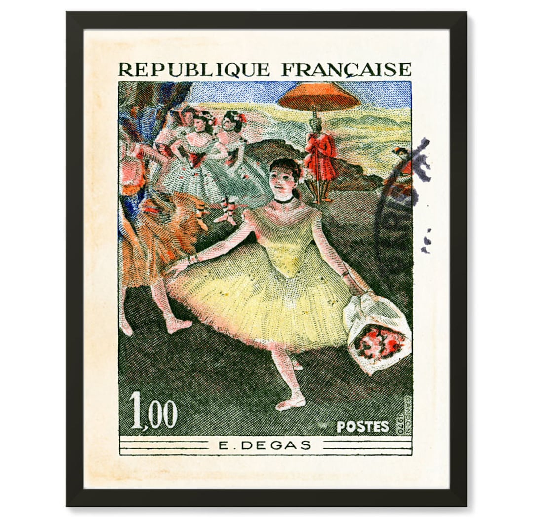 French Art Print, France Art Poster, Vintage French Poster, Degas ...