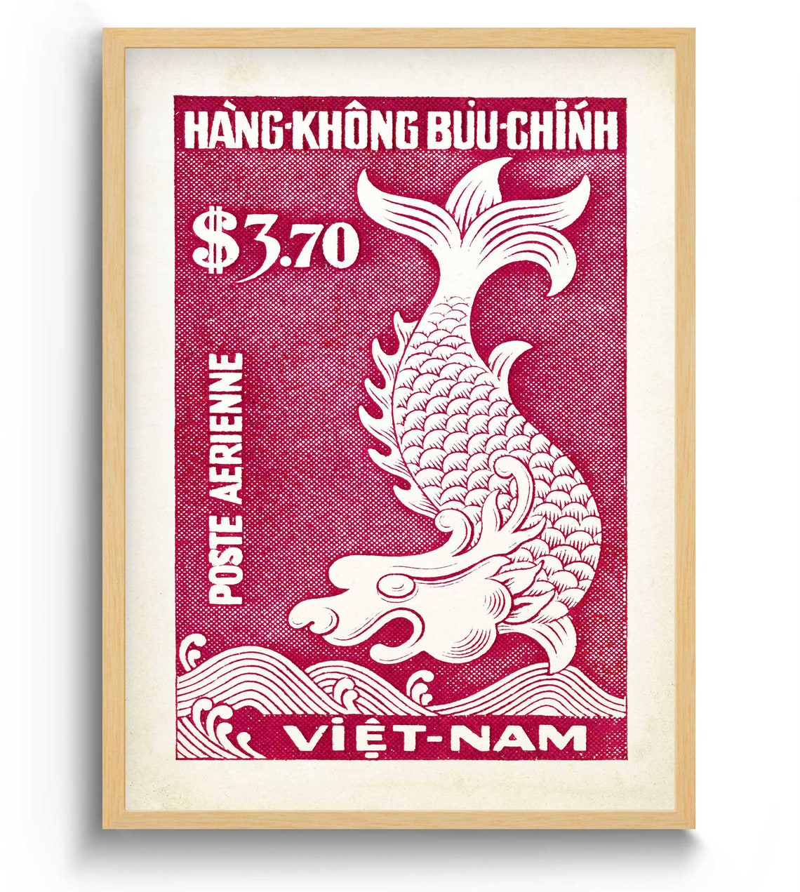 Vietnamese Art Print of Ocean and Fish Illustration Print for - Etsy