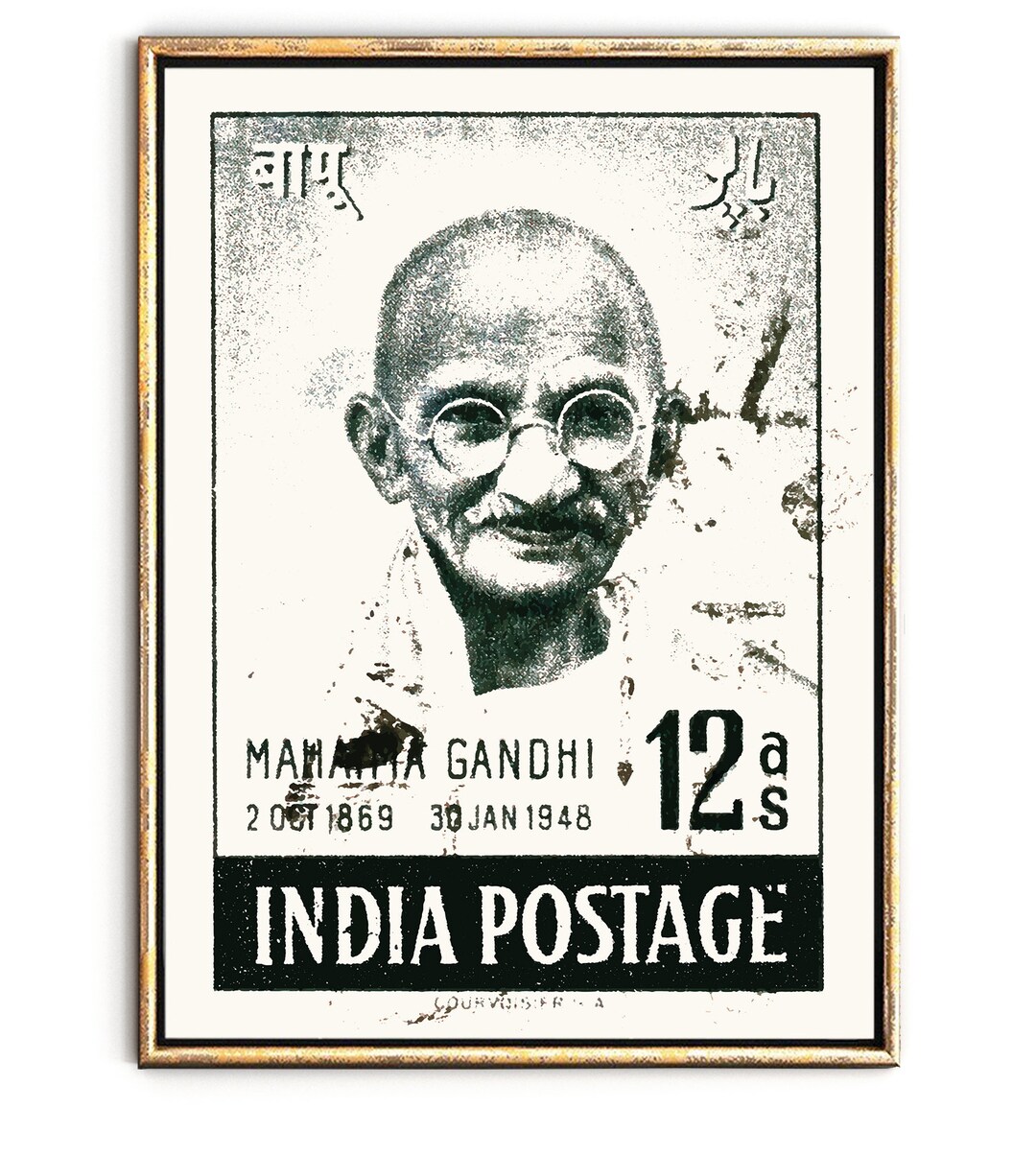 Mahatma Gandhi Print, Yoga Art, Meditation Art, Zen Decor ...