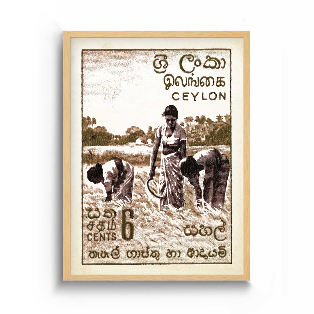 Sri Lanka Wall Art Poster, Ceylon, Asian Wall Art, Asian Decor, Hindu ...