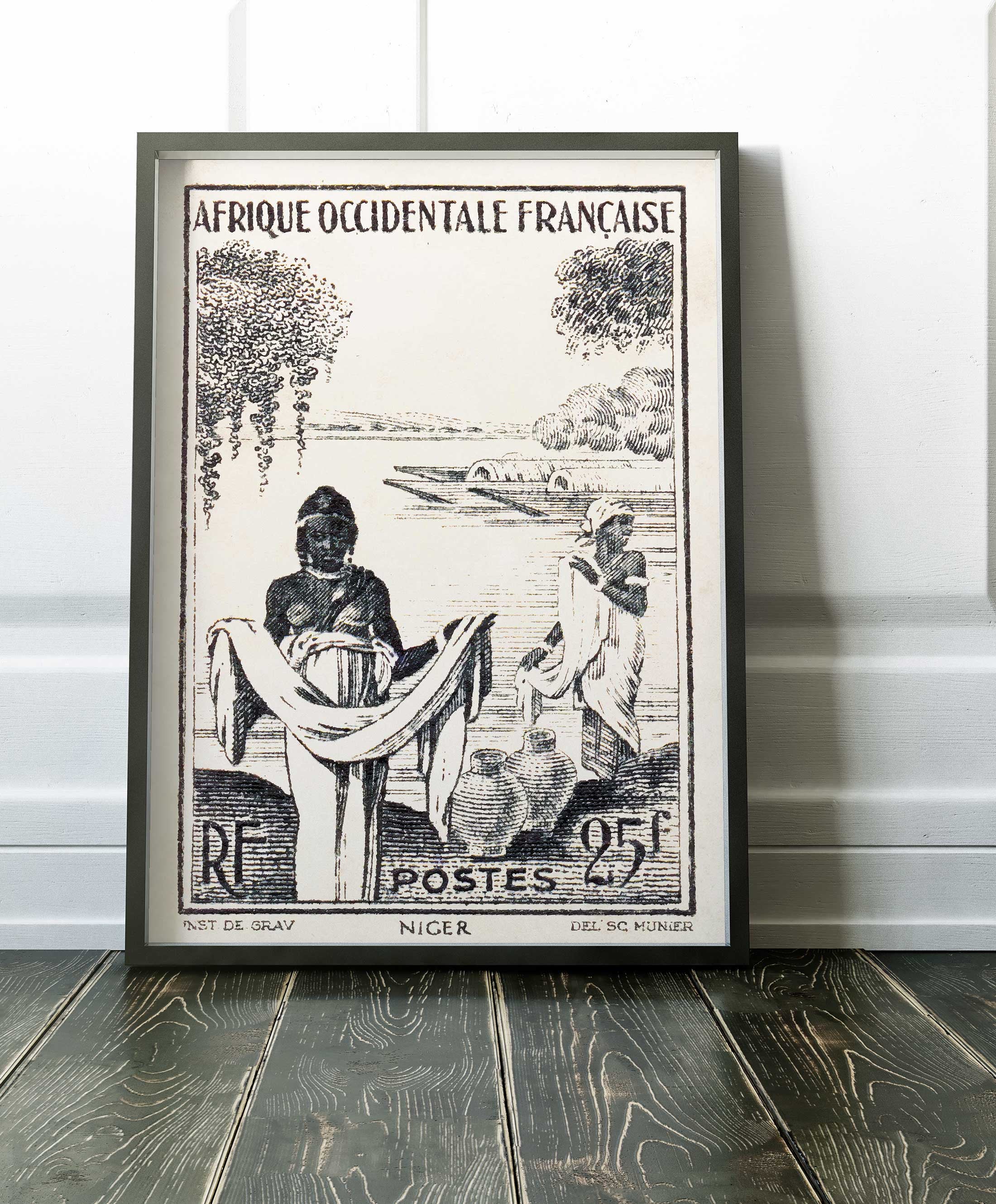 Vintage African Art Print, Black Art, Afrocentric Boho Wall Art, Travel ...