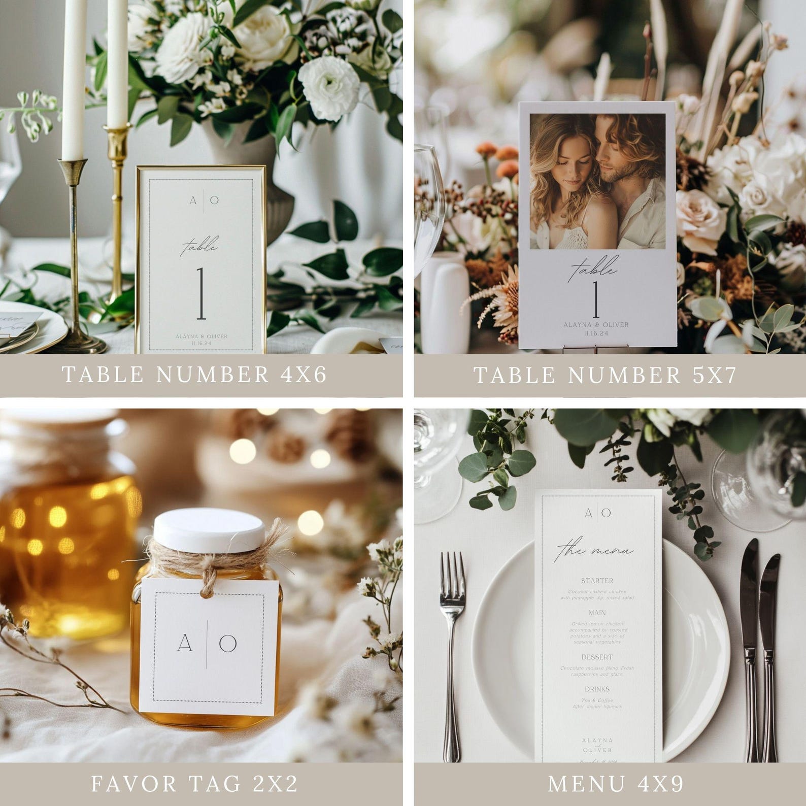 Wedding Template Bundle, Editable Wedding Sign Template Set, Wedding ...