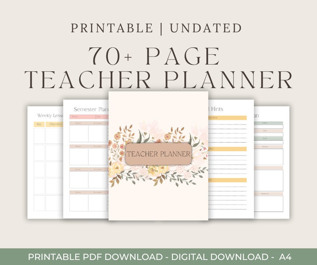 Digital/printable Teacher Planner Goodnotes Planner Notability iPad ...