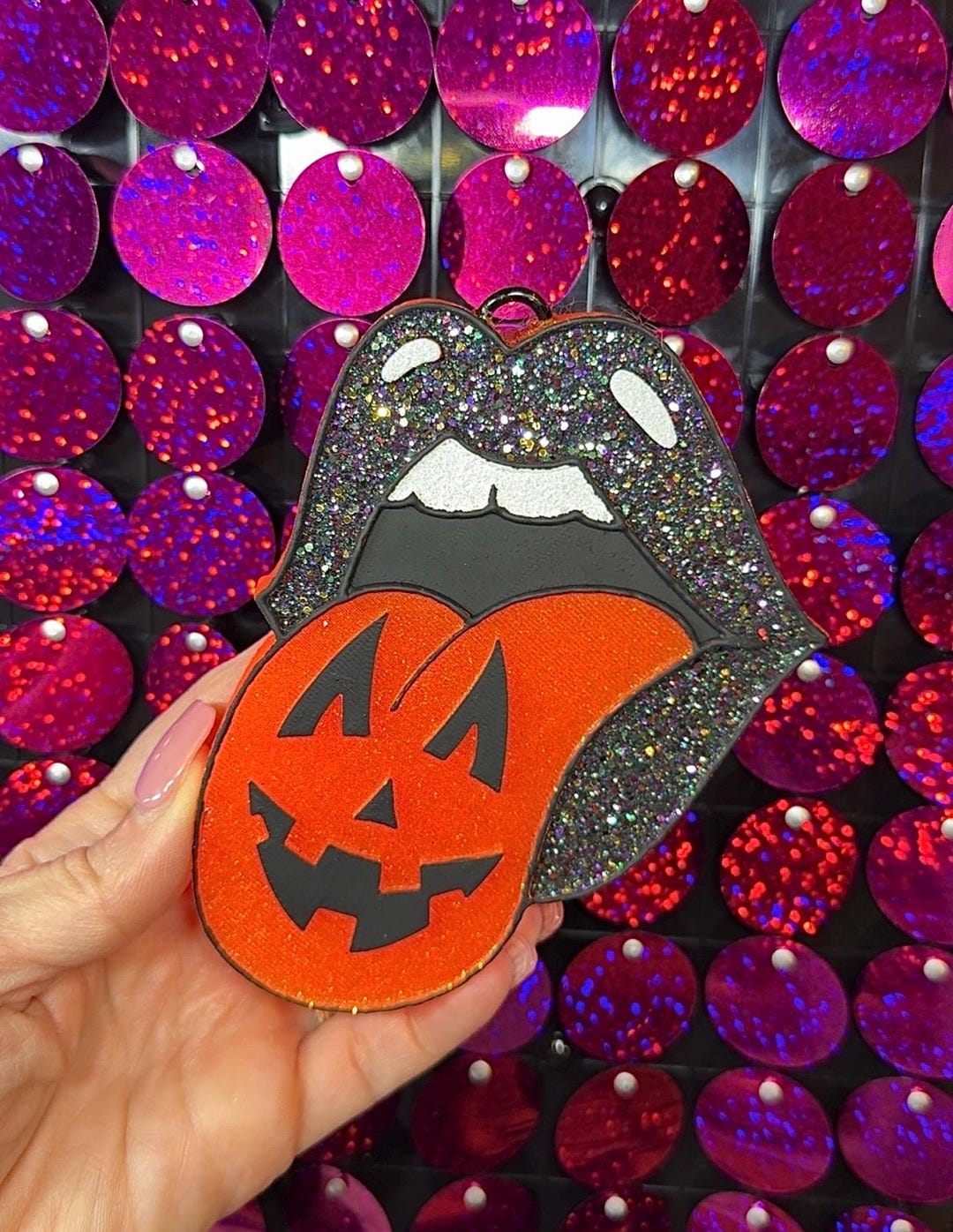 Pumpkin Tongue Freshie, Car Scent, Air Freshener, Cute Car Freshie ...