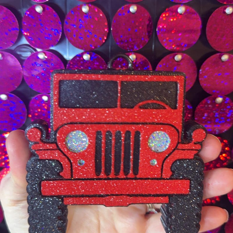 Red Jeep Air Freshener - Etsy