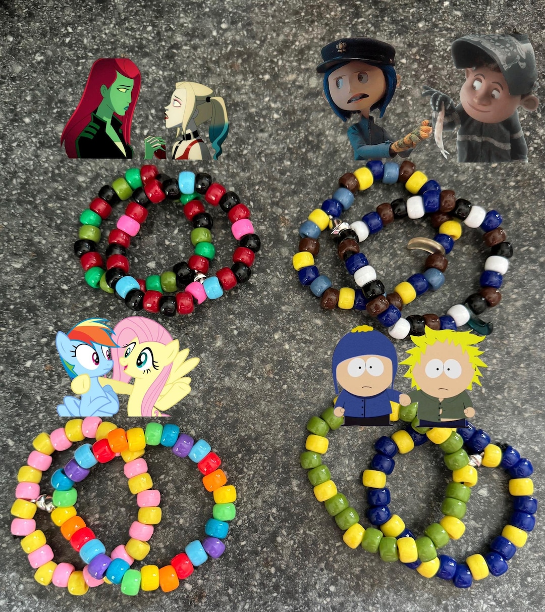 Matching Kandi Bracelets (matching Kandi With Magnetic Heart, Mlp ...
