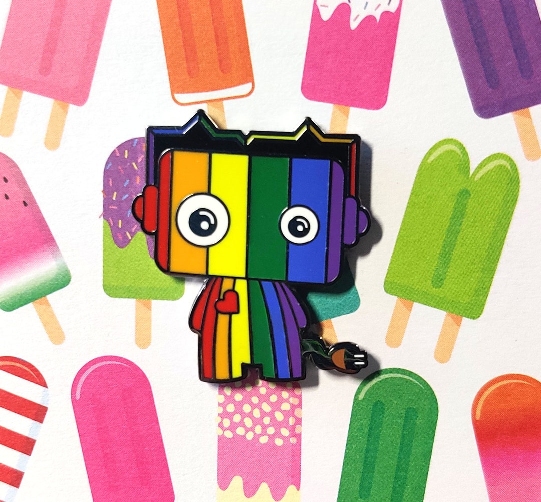 LGBTQ Rainbow Pride Robot Pin| LGBTQ Flag | Pride Pin | Queer Art ...