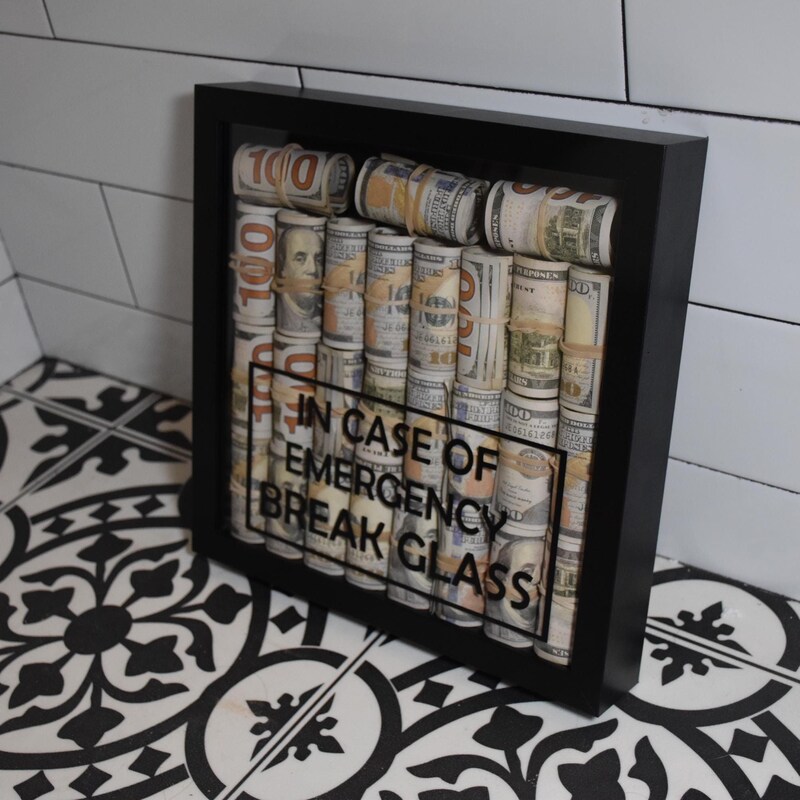 Money Art Shadow Box - Etsy