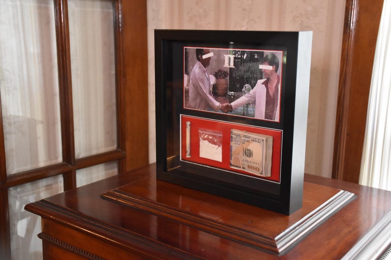 Al Pacino Money Art - 3D Shadow Box Bedroom Decor, Scarface Luxury ...