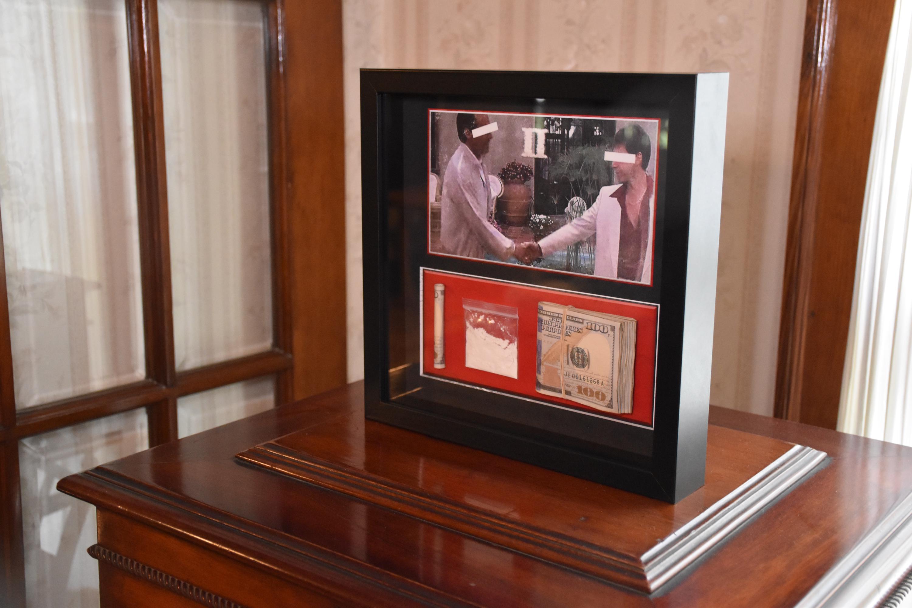 Al Pacino Money Art - 3D Shadow Box Bedroom Decor, Scarface Luxury ...