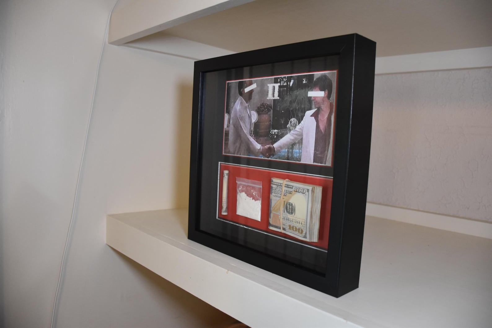 Al Pacino Money Art - 3D Shadow Box Bedroom Decor, Scarface Luxury ...