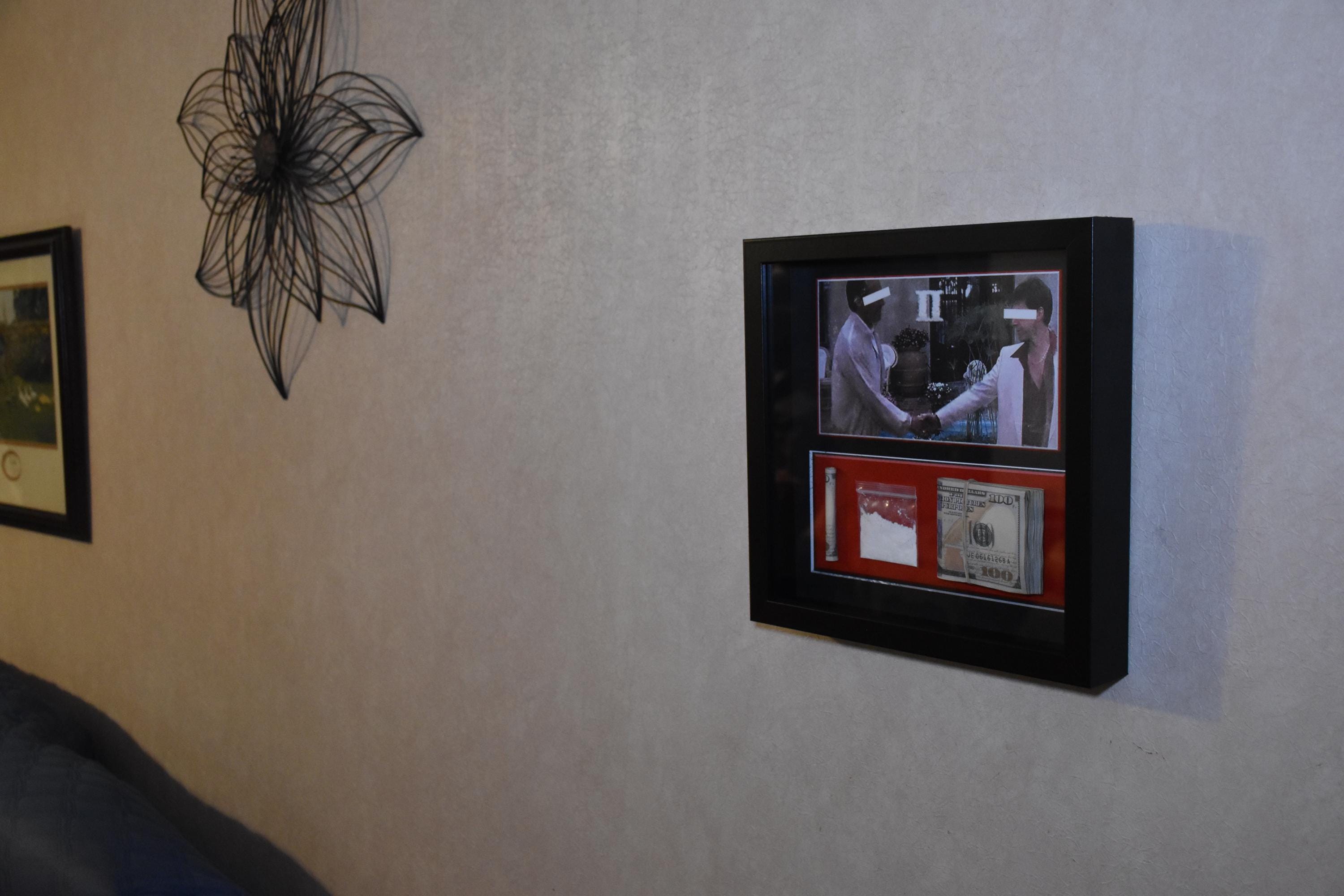 Al Pacino Money Art - 3D Shadow Box Bedroom Decor, Scarface Luxury ...