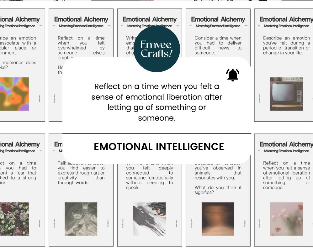 Emotional Intelligence Cards | Journal Prompts | Question Cards | Self ...