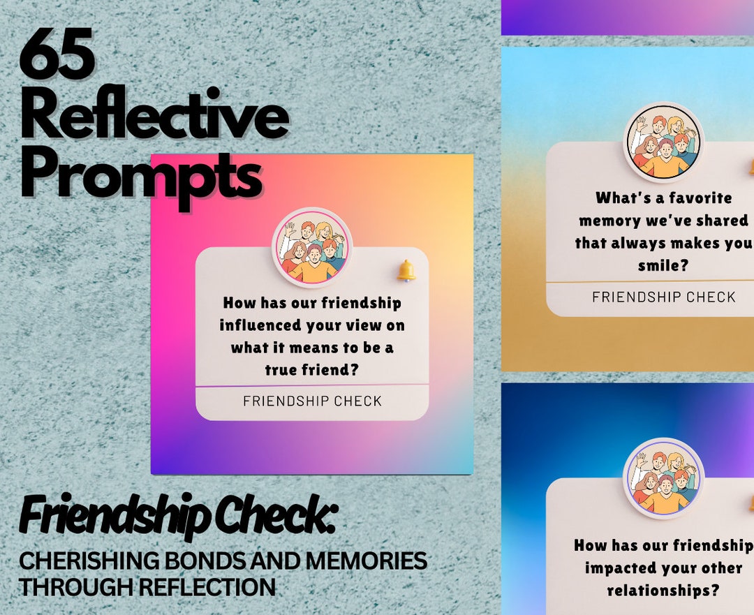 Friendship Question Cards | Journal Prompts | Icebreaker | Question ...