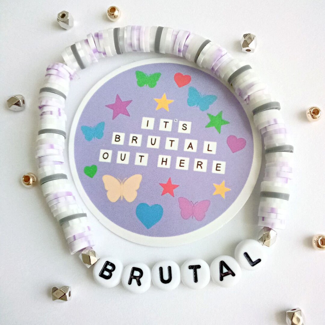 Olivia Bracelet Brutal Beaded Letters Rodrigo Friendship Trade Guts ...