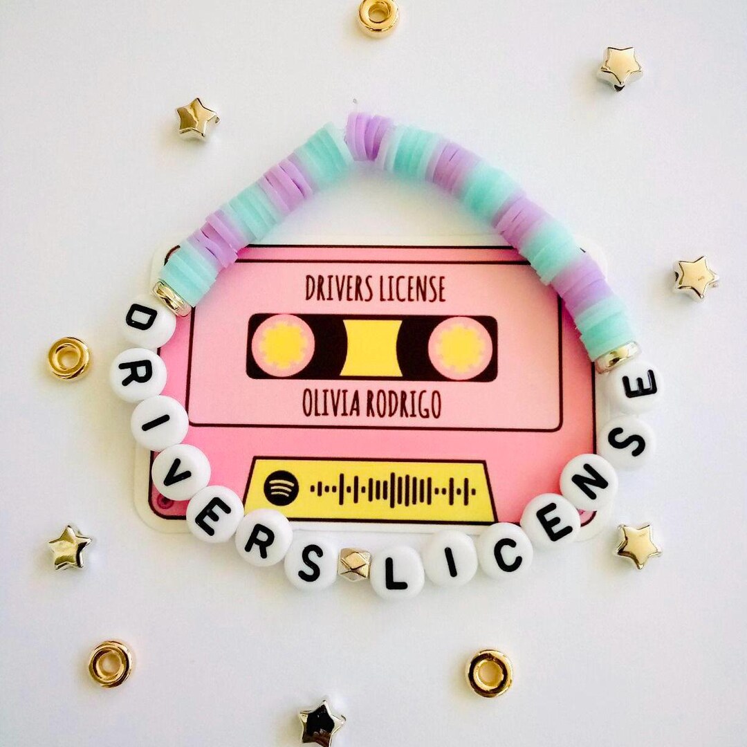 Olivia Bracelet Drivers License Beaded Letters Rodrigo Friendship Trade ...